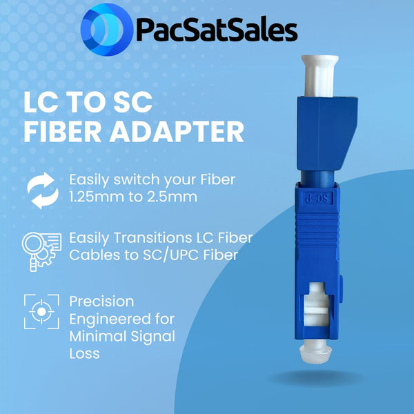 PacSatSales - SC to LC Adapter - 5 pack - LC to SC Adapter for Convert ...
