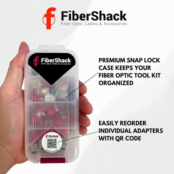 Contractor Fiber Optic Adapter Kit - 20 x 4 Fiber Adapter Kit – FiberShack