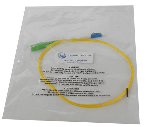 1M Single-Mode SC/APC to LC Simplex Patch Cable – FiberShack